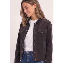 Street One Damen Cordjacke, braun, Gr. 36, unifarben, Cord, 98% Baumwolle, 2% Elasthan, Jacken, mit Brusttaschen