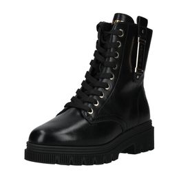 s.Oliver Damen Schn&uuml;rstiefelette "s.Oliver Stiefelette Lederimitat", Gr. 37, schwarz, Lederimitat, Schuhe