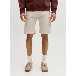 Jack & Jones JACK & JONES Herren Shorts "JJIRICK JJORIGINAL SHORTS AT 999", beige, Gr. XS, unifarben, Web, Obermaterial: 64% Baumwolle, 34% Polyester, 2%