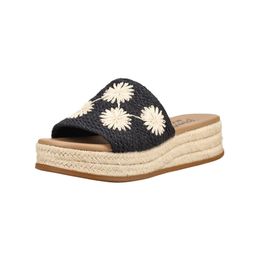 Blowfish Damen Pantolette "Blowfish Pantoletten Lederimitat", Gr. 38, blau, Lederimitat, Schuhe
