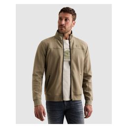 PME-Legend PME LEGEND Herren Sweatjacke, beige, Gr. S, gemustert, Sweatware, Obermaterial: 80% Baumwolle, 15% Polyester, 5% Elasthan, Sweatjacken, Seitliche