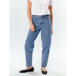 TEESHOPPEN Damen 5-Pocket-Hose "TEESHOPPEN Jeans Mom", blau, Gr. 30, Obermaterial: 100% Baumwolle, Hosen