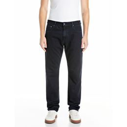 Replay Herren Straight-Jeans "Aideen", blau, Gr. 30, Denim/Jeans, Obermaterial: 100% Baumwolle, Jeans, im 5-Pocket-Stil