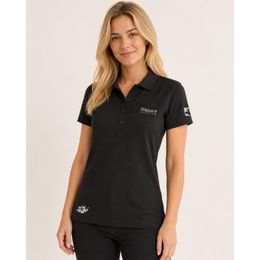 DEPROC Active Damen Poloshirt "HEDLEY WOMEN", schwarz, Gr. 36, Jersey, 100% Polyester, Shirts, auch in Gro&szlig;en Gr&ouml;&szlig;en erh&auml;ltlich