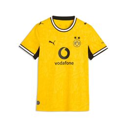 Puma Damen Fu&szlig;balltrikot "BVB HOME JERSEY REPLICA W", gelb, Gr. L, bedruckt, Web, Obermaterial: 100% Polyester, Trikots, mit DryCELL Technologie,