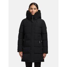 Khujo Damen Steppmantel "Kelsi", schwarz, Basic, Gr. L, Obermaterial: 85% Polyester, 15% Baumwolle. Innenfutter: 100% Nylon. Wattierung: 100%