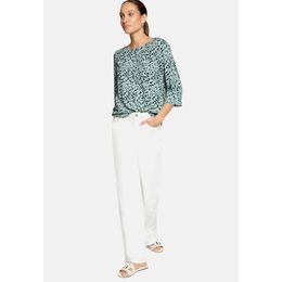 Zero Damen Blusentop "Damen mit Print.", gr&uuml;n, Gr. 34, Obermaterial: 100% Viskose, Blusen