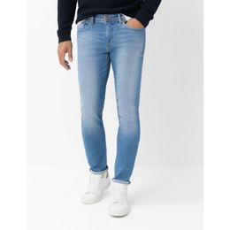 Brax Herren 5-Pocket-Jeans "Style CHRIS", blau, Gr. 33, Denim/Jeans, 73% Baumwolle, 19% Lyocell, 6% Elastomultiester, 2% Elasthan, Jeans