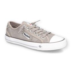 Damen Slip-On Sneaker, Dockers by Gerli, Gr. 44, grau, Textil, Schuhe, Sneaker, Schlupfschuh, Freizeitschuh mit Zierschn&uuml;rung