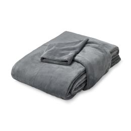 Tchibo - Kuscheldecke mit integrierten &Auml;rmeln - grau