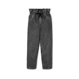 Tchibo - High-Waist-Jeans - M&auml;dchen - Gr. 122/128 - grau