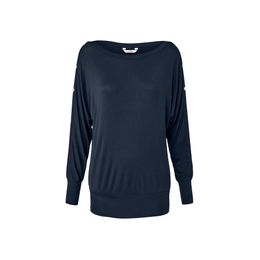 Tchibo - Shirt mit Fledermaus&auml;rmeln - Damen - Gr. M - dunkelblau
