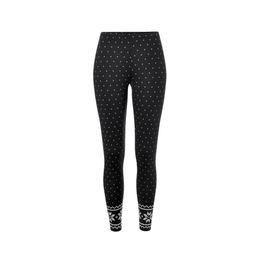 Tchibo - Leggings mit Alloverprint - Damen - Gr. L - wei&szlig;/print