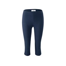 Tchibo - Stretchhose in 3/4-L&auml;nge - Damen - Gr. XL - dunkelblau/gepunktet