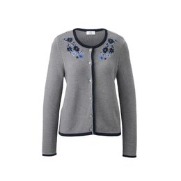 Tchibo - Trachten-Strickjacke - Damen - Gr. XL - blau