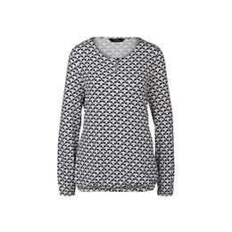 Tchibo - Lang&auml;rmliges Blusenshirt - Damen - Gr. L - schwarz/print