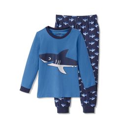 Tchibo - Pyjama - Baby - Gr. 86/92 - dunkelblau/print