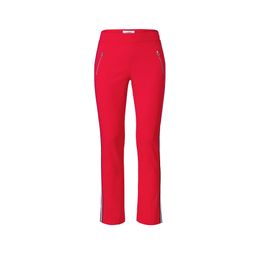 Tchibo - Kn&ouml;chellange Stretchhose mit Galonstreifen - Damen - Gr. XL - rot