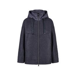 Tchibo - Barbara Lebek Boucl&eacute;-Wolljacke - Damen - Gr. 44 - blau