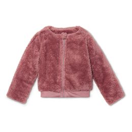 Tchibo - Pl&uuml;schjacke - M&auml;dchen - Gr. 122/128 - rosa