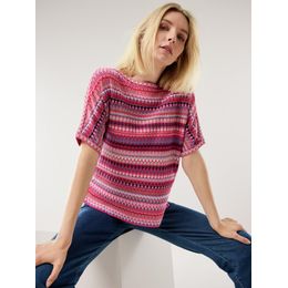 Walbusch Kimono Pullover Baumwolljacquard