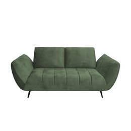 M&ouml;bel Kraft Sofa 2 -sitzig mit Sitztiefenverstellung Carly gr&uuml;n Ma&szlig;e (cm): B: 207 H: 90 T: 123.0 &raquo; M&ouml;bel Kraft