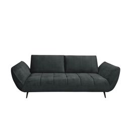 M&ouml;bel Kraft Sofa 2 5 -sitzig mit Sitztiefenverstellung Carly schwarz Ma&szlig;e (cm): B: 240 H: 90 T: 123.0 &raquo; M&ouml;bel Kraft
