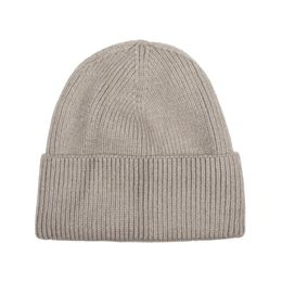 styleBREAKER M&uuml;tze 'Strickm&uuml;tze mit Rippenmuster' Damen Gr&ouml;&szlig;e 56/58 grau