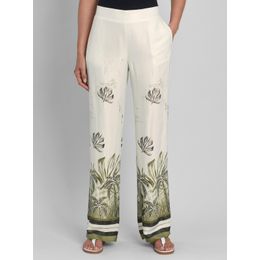 Heine Damen Druckhose, Natur, Gr. 48, Sommerhosen, Material: Viskose