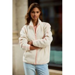 Buffalo Damen Fleecejacke, Natur, Gr. 48/50, Jacken, Material: Polyester