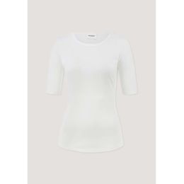 hessnatur Softrib T-Shirt in naturweiss | Gr.: 34