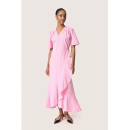 Soaked in Luxury Kleid SLAnvitte Feminine Form in Rosebloom with White Stripe | Gr.: L