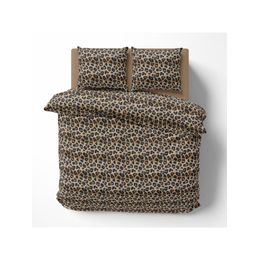 Traumschlaf Bettw&auml;sche Leo in braun | Gr.: 140x200 cm (70x90 cm)