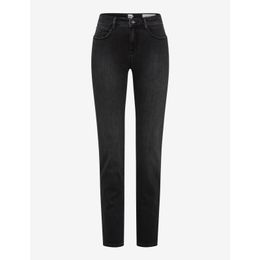 Brax Damen Five-Pocket-Hose Style MARY USED DARK GREY, denim dunkelgrau, Gr. 46K