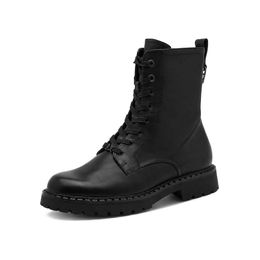 Tamaris Leder-Boots in Schwarz - 39% | Gr&ouml;&szlig;e 39 | Damen-stiefel