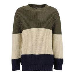 Blue Seven Pullover in Khaki/ Beige/ Dunkelblau - 35% | Gr&ouml;&szlig;e 104 | Kinder-pullover