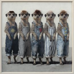 SONSTIGE Gem&auml;lde MEERKAT FASHION WEEK