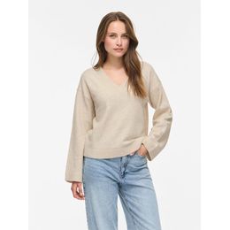 Vila Pullover "Liga" in Beige - 22% | Gr&ouml;&szlig;e S | Damen-pullover-cardigans