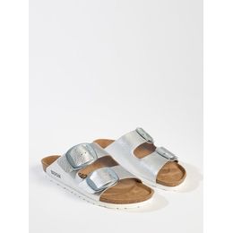 BACKSUN Pantoletten "Londrina" in Silber - 52% | Gr&ouml;&szlig;e 38 | Damen-pantoletten