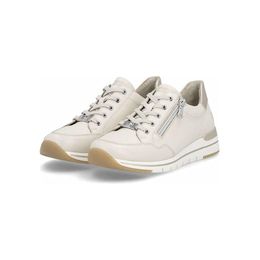 Remonte Leder-Sneakers in Beige/ Gold - 45% | Gr&ouml;&szlig;e 41 | Damen-sneakers