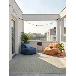 benuta Pop In- & Outdoor-Teppich Rowan Gr&uuml;n 120x170 cm - Teppich f&uuml;r Balkon, Terrasse & Garten