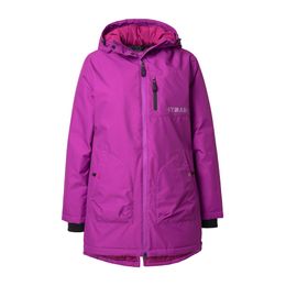 Ulla Popken Mantel Damen Gr&ouml;&szlig;e XXL/XXXL dunkellila / wei&szlig;