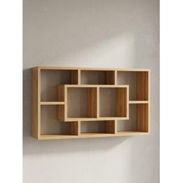 KADIMA DESIGN Wandregal RUR: Modernes Design, MDF, melaminharzbeschichtet in Braun | Gr.: onesize