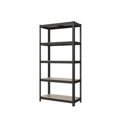 Songmics B&uuml;cherregal Cozory in Greige-Schwarz - (B)90 x (H)180 x (T)40 cm | Gr.: onesize