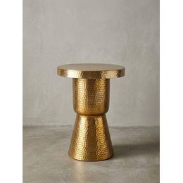 KADIMA DESIGN Wohnzimmertisch Design | Oriental, Hammerschlag, Dekorativ in Gold | Gr.: onesize