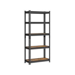 Songmics Standregal Cozory in Schwarz - (B)75 x (H)150 x (T)30 cm | Gr.: onesize