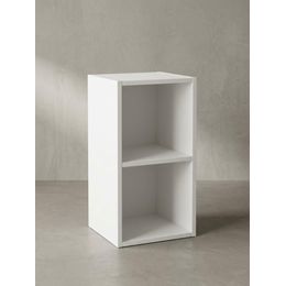 KADIMA DESIGN Standregal Sonoma | 2 F&auml;cher, 30x60x30cm, Melaminbeschichtung in Wei&szlig; | Gr.: onesize