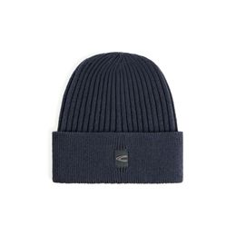 Camel Active Strickm&uuml;tze aus Baumwollmix in Navyblau | Gr.: onesize