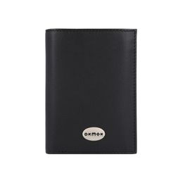 Oxmox Leather Geldb&ouml;rse RFID Schutz Leder 9.5 cm black | Gr.: onesize