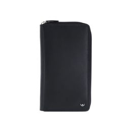Golden Head Polo Geldb&ouml;rse RFID Schutz Leder 21.5 cm schwarz | Gr.: onesize